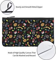 China Lightweight Polyester Cosmetic Toiletry Organizer Bag 22x12 cm with Zipper for Travel for sale