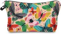 China Custom Polyester Cosmetic Bag 8.66x2x5.11 Inches Water Resistant Travel Toiletry Organizer for sale