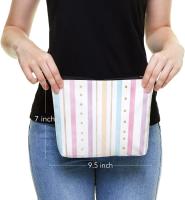China Waterproof Pink Toiletry Bag 9.4x6.9x1.9 Inches Durable Cosmetic Pouch for Women Girls for sale