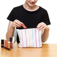 China Waterproof Pink Toiletry Bag 9.4x6.9x1.9 Inches Durable Cosmetic Pouch for Women Girls for sale