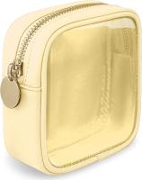China Lightweight Waterproof Transparent Makeup Bag 5x4.75x2 inch Polyester Cosmetic Pouch for sale