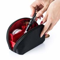 China Waterproof PU Cosmetic Bag 6.1x2.36x4.7 Inch Travel Makeup Pouch Portable Organizer for Women for sale