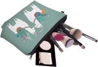 China Canvas Travel Makeup Bag 8.65x5.35x7.08 Inch Waterproof Cosmetic Pouch for Women for sale