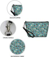 China Water Resistant PU Leather Cosmetic Bag with Detachable Strap 21.5x6.5x14.5cm for sale