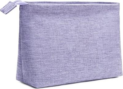 China Waterproof Travel Toiletry Bag 9x4x11 Inch PU Makeup Organizer with 6 Pockets for sale