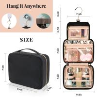 China Large Capacity Waterproof Hanging Toiletry Bag 9x4x18.5 Inches Cosmetic Organizer with Hook for sale