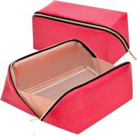 China Large Waterproof Toiletry Makeup Bag 7.8x3.9in Opens Flat for Easy Access for sale