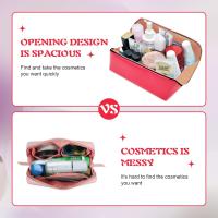 China Large Waterproof Toiletry Makeup Bag 7.8x3.9in Opens Flat for Easy Access for sale