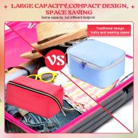 China Large Waterproof Toiletry Makeup Bag 7.8x3.9in Opens Flat for Easy Access for sale