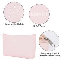 China Waterproof Cosmetic Bag Organizer 8.7x5 Inches Small Makeup Pouch for Women for sale