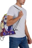 China Drawstring Backpack 41x34cm Waterproof Sports Gym Bag Adjustable Rope Yoga Bag for sale