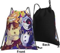 China Drawstring Backpack 41x34cm Waterproof Sports Gym Bag Adjustable Rope Yoga Bag for sale