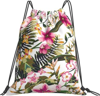 China Custom Drawstring Backpack 4.72x3.5x1.57 inch Water Resistant Nylon Yoga Bag for Women for sale