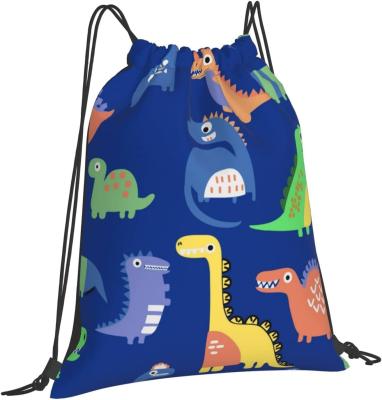China Waterproof Drawstring Backpack 10x14x16 Inches Polyester Bulk for Kids Teens Gym Dance for sale