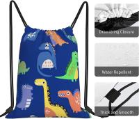 China Waterproof Drawstring Backpack 10x14x16 Inches Polyester Bulk for Kids Teens Gym Dance for sale