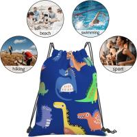 China Waterproof Drawstring Backpack 10x14x16 Inches Polyester Bulk for Kids Teens Gym Dance for sale