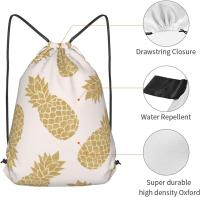 China Waterproof Drawstring Backpack 43x36cm Polyester Gym Sport Travel Bag for sale