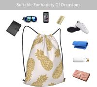 China Waterproof Drawstring Backpack 43x36cm Polyester Gym Sport Travel Bag for sale