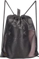 China Polyester Mesh Drawstring Bag 18x15 inch Waterproof Lightweight for Gym Laundry Beach Mushroom Hunting for sale