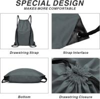 China Sports Gym Shockproof Drawstring Bag Backpack Water Resistant With Zipper for sale