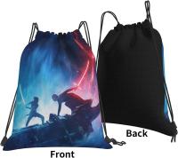China Water Repellent Drawstring Backpack 43x36 cm Shockproof Cinch Bag for Men Women Gym for sale