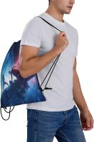 China Water Repellent Drawstring Backpack 43x36 cm Shockproof Cinch Bag for Men Women Gym for sale