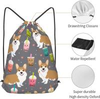 China Lightweight Girls Drawstring Gym Backpack 16.5x19.6 Inch Water Resistant Sports School Bag for sale