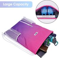 China Water Resistant Drawstring Backpack Bag Sport Gym Sackpack With Mesh Pockets for sale