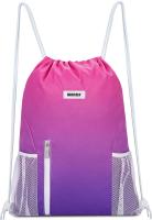 China Water Resistant Drawstring Backpack Bag Sport Gym Sackpack With Mesh Pockets for sale