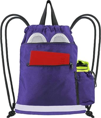 China Shockproof Drawstring Backpack Gym Sports Bag 18x15 inch for Swim Women Men for sale