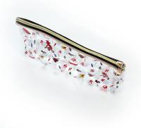 China Custom Canvas Cosmetic Bag 0.1kg Waterproof Lightweight Makeup Pouch for Travel for sale