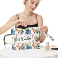 China Waterproof Polyester Travel Cosmetic Bag 11.8x8.7x2 Inch Large Capacity for Women for sale