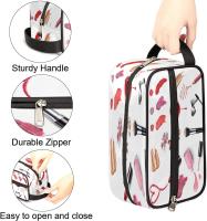 China Waterproof Polyester Travel Toiletry Bag 10.5x4.4x5.3 Inch Dopp Kit Cosmetic Organizer for Men Women for sale