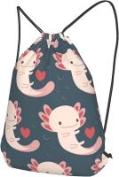 China Custom Polyester Drawstring Backpack 19.6x16.5 inch Waterproof Lightweight for Women Girls for sale