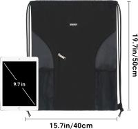 China Customizable Drawstring Backpack 13x15 Inch Water Resistant Polyester Sport Sackpack for Gym Travel for sale