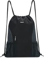 China Customizable Drawstring Backpack 13x15 Inch Water Resistant Polyester Sport Sackpack for Gym Travel for sale