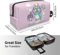 China Waterproof Large Capacity Travel Makeup Bag 10x4.9x6.2 Inch Soft Zipper Cosmetic Pouch for sale