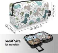 China Custom Waterproof Cosmetic Bag 10x4.9x6.2 inch Travel Makeup Pouch with Zipper for Men Women for sale
