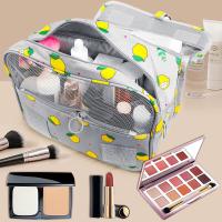 China Waterproof Polyester Toiletry Travel Bag 9.25x8.26x3.5 Inches with Hanging Hook for Women for sale