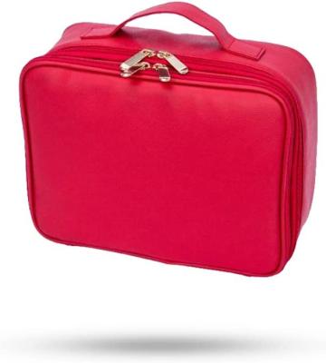China Waterproof PU Travel Toiletry Bag 12x4x10 Inch for Women Makeup Organizer for sale