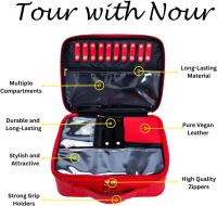 China Waterproof PU Travel Toiletry Bag 12x4x10 Inch for Women Makeup Organizer for sale