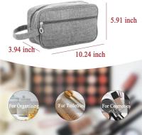 China Water Resistant Hanging Toiletry Bag 26x10x15cm Polyester Makeup Brush Organizer for Travel for sale