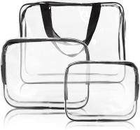China Clear PVC Waterproof Travel Toiletry Bag 30x10x22cm with Durable Zipper for sale