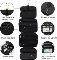 China Shockproof Travel Toiletry Organizer with Hanging Hook 11x8x4 Inch Water Resistant Cosmetic Bag for sale