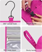 China Large Capacity Travel Hanging Toiletry Bag 11x8x4 Inch Waterproof Polyester Cosmetic Storage for sale