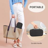 China Portable Travel Makeup Bag 9.6x5.1x3.6in Waterproof PU Leather Cosmetic Organizer Pouch for Women for sale