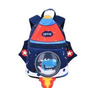 China Rocket Shape SBR Children Backpack 3D Neoprene Education Bag 31 * 24 * 15 Cm for sale