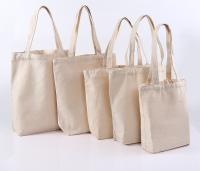 China Custom Cotton Canvas Tote Shopping Bag 31x23.5cm Eco-Friendly Reusable for sale