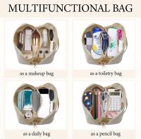 China Multifunctional Makeup Bags Waterproof Portable With Handle And Divider for sale