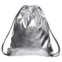 China Custom PU Leather Drawstring Bag Waterproof Storage Pouch for Headset Cable 20x15cm for sale